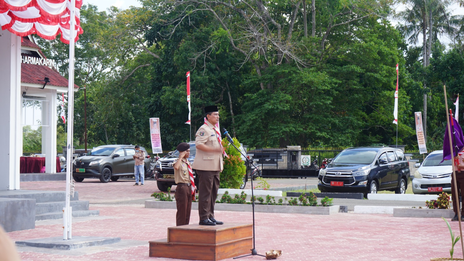 Kajari MBD Pimpin Upacara Pembukaan Kemah Bakti 2024 - Cengkepala